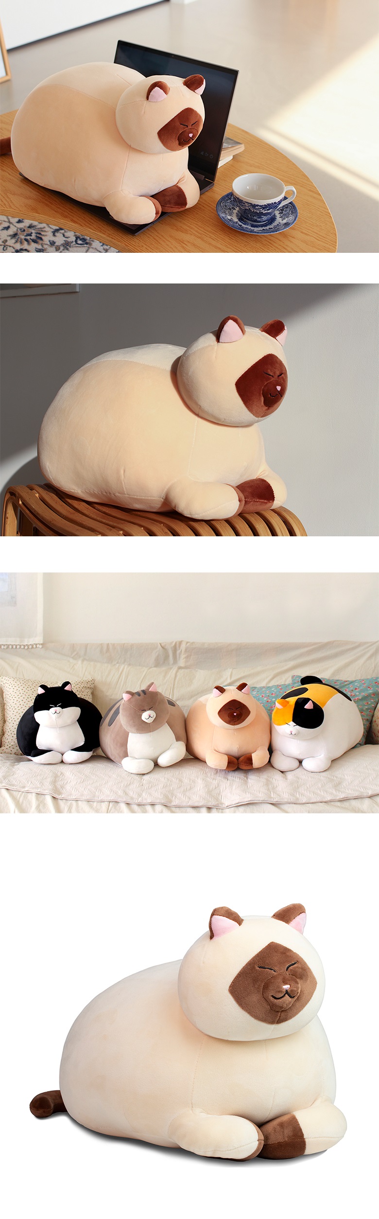 POOM | [식빵뚱냥] 고양이 인형 (4 TYPES)