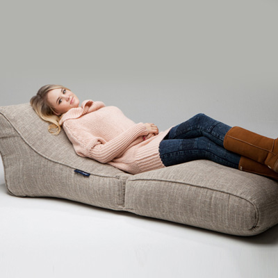 POOM | 1인용 좌식쇼파 빈백 Conversion - 컨버젼 Eco Weave 베이지