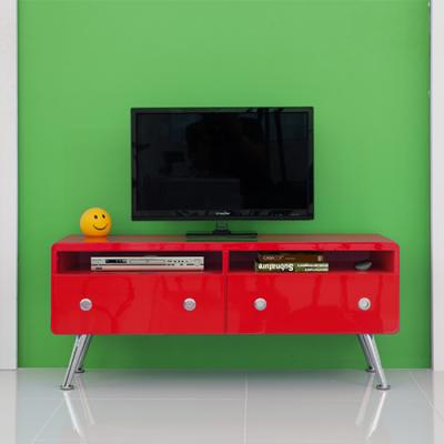 POOM | 타임 하이그로시 1200 TV거실장-레드