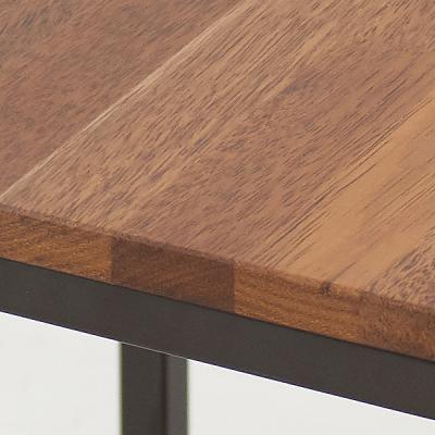 POOM | 멀바우원목 해피 스틸의자 400