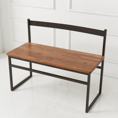 POOM | 멀바우원목 해피 스틸 등받이의자 900