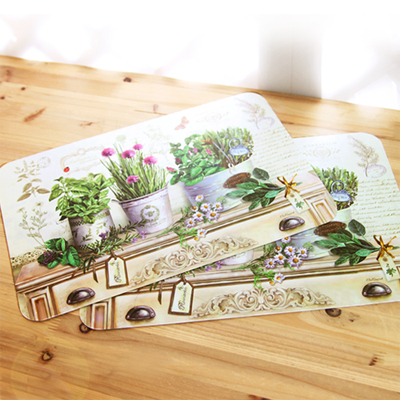 POOM | R2S 멜라민 정원 식탁매트 2P SET