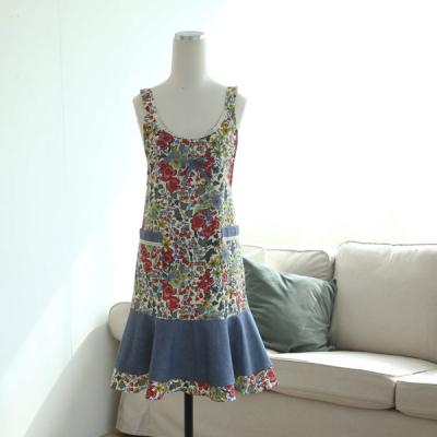 POOM | 플라워플레어 면 앞치마 - 2color