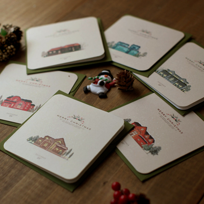 POOM | 디비디 크리스마스 카드 세트 - Snow Village