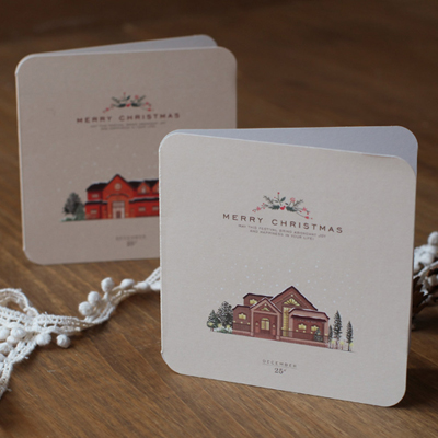 POOM | 디비디 크리스마스 카드 세트 - Snow Village