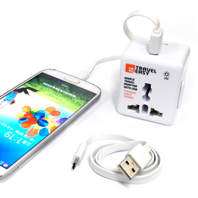 POOM | USB고급일체형 멀티아답터 (전세계용) 트레블이지