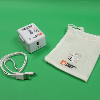 POOM | USB고급일체형 멀티아답터 (전세계용) 트레블이지