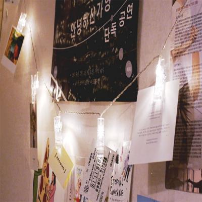 POOM | LED 포토 집게 전구가랜드 20P