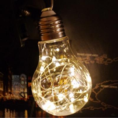 POOM | LED 와이어 에디슨전구 1구 20P 웜노랑 (방수)