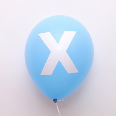 POOM | 30cm 알파벳 인쇄 풍선 X (50개)