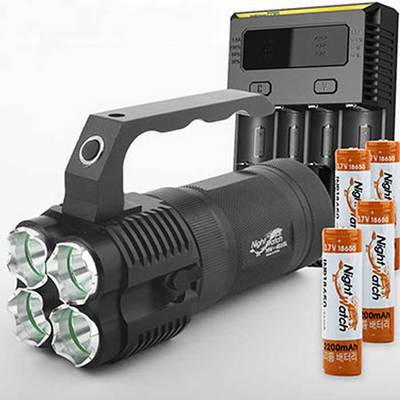 POOM | LED 써치라이트 세트 4E65L-i4 224 6500루멘