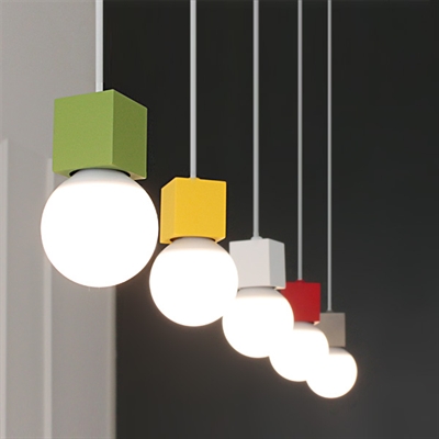 POOM | [LED] 티피5등 펜던트-7color