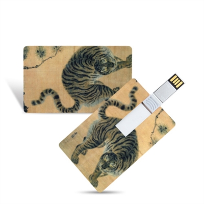 POOM | 텔라 민속화(송하맹호도) 카드형 USB 8GB