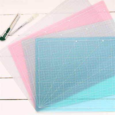 POOM | 윈스타 PVC 반투명 데스크 커팅 매트 [택1]