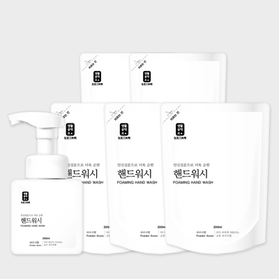 POOM | 핸드워시 250ml + 리필 200ml x 5개