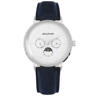 POOM | 돌핀 DP 536-11 WHITE 썬앤문 남성시계