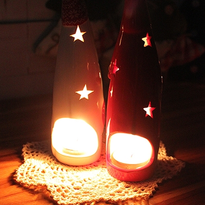 POOM | 데코 트윈산타 촛대 2p set