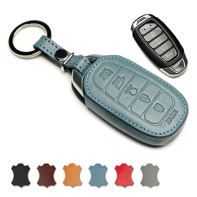POOM | 소가죽 키홀더 현대 팰리세이드 스마트키 케이스 H24. Pet