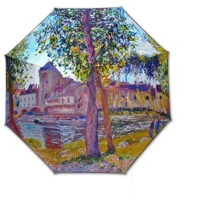 POOM | 차광률99.9% 암막명화양산_시슬레-모레쉬르루앙의 포플라