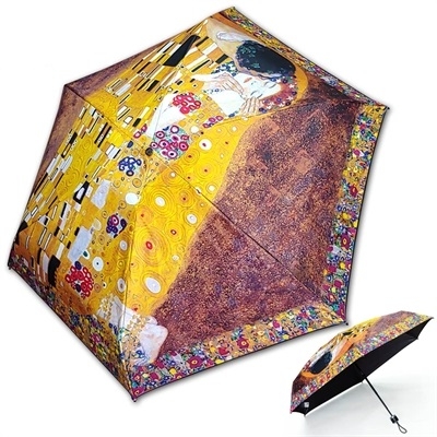 POOM | 차광률99.9% 암막명화5단미니양산-클림트-키스