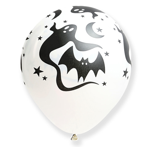 POOM | 30cm 할로윈 풍선 (유령 화이트)