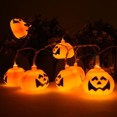 POOM | 어반 LED 할로윈 장식 소품 조명 잭오랜턴 호박 가랜드 무드등 10P