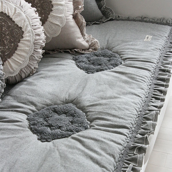 POOM | 로미 프릴 쇼파패드[4인용] 2color