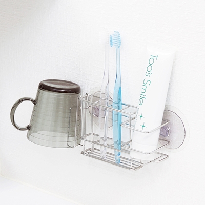 POOM | 스텐레스 칫솔걸이 흡착홀더 [BB-082]