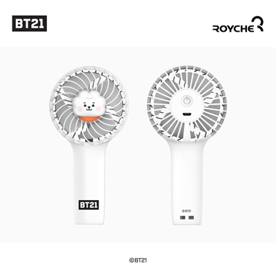 POOM | BT21 선풍기 베이비 팬 캐릭터 치미 타타 핸디 미니 휴대용 손풍기 스트랩