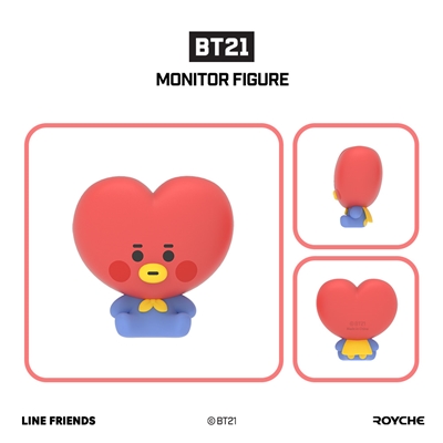 POOM | BT21모니터피규어 라인프렌즈 캐릭터 자동차 장식 소품 귀여운 치미 쿠키 알제이 굿즈