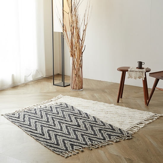 POOM | 오브 러그 2color_70x110cm (코튼 핸드메이드 인도러그)