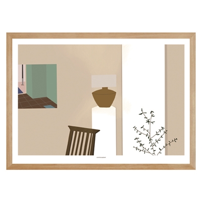 POOM | 일러스트 포스터 A3/A2 [베이지]