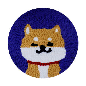 POOM | 아이엠미니 DIY 펀치니들 패키지 자수 만들기 20X20_시바견