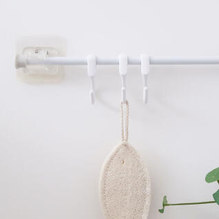 POOM | 화이트 조리도구걸이 S고리 10p