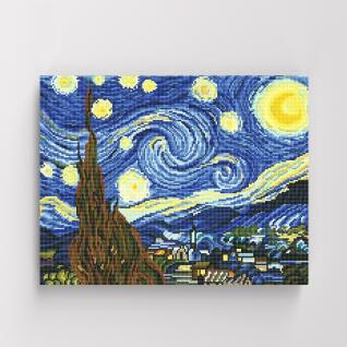 POOM | DIY캔버스형 보석십자수 40x50cm 고흐-별이빛나는밤