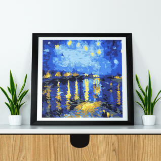 POOM | 명화그리기 아를의 별이 빛나는 밤에 20X20 유화그림