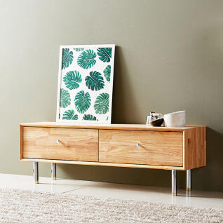 POOM | 원목거실장 1200 거실장 티비장 TV장 티비다이