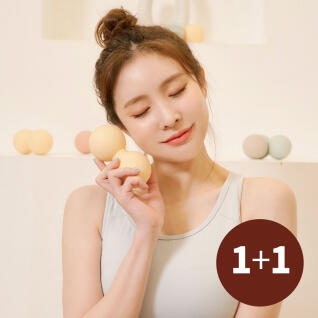 POOM | 오짐 TPE 마사지볼 듀얼 땅콩 지압 요가볼1+1