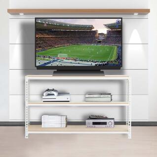 POOM | 스피드랙 조립식 티비다이 TV선반 3단 1000 x 300 x 750