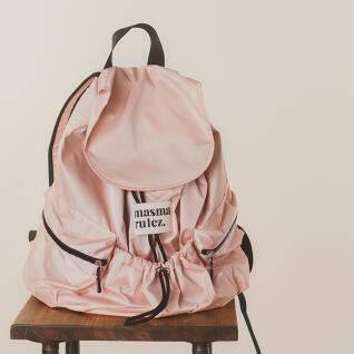 POOM | String flap backpack _ Glittery pink