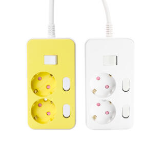 POOM | 더좋은 멀티탭 개별 스위치 과부하차단 2구 3M