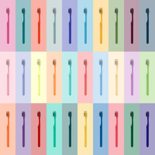 POOM | [30가지 컬러] 젤리젤로 피크 6900 칫솔 30개입 세트