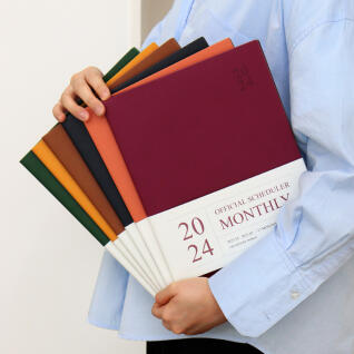 POOM | 2024 오피셜 빅 먼슬리 스케줄러 (날짜형 A4 월간)