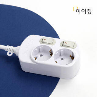 POOM | Tap&Tap 개별절전 멀티탭 2구 2.5M