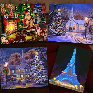 POOM | DIY LED 크리스마스 보석십자수 8종 택1