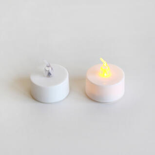 POOM | LED 티라이트 초 2p 꺼지지 않는 초 건전지초