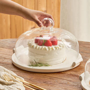 POOM | 퓨어디 유리 돔 트레이 세트 (2호) 지름27cm