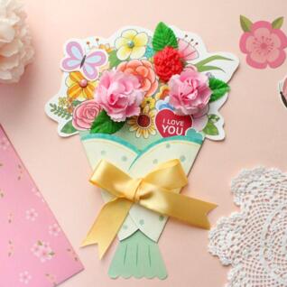 POOM | 컬러링꽃다발카드 5set