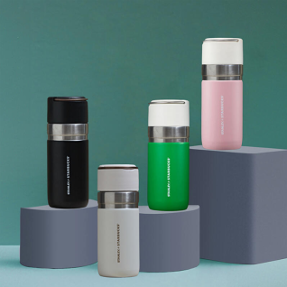 POOM | 스타벅스 SS 블랙앤골드 보온보냉 텀블러 500ml