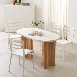 POOM | 리버 타원형 1400 템바보드 식탁